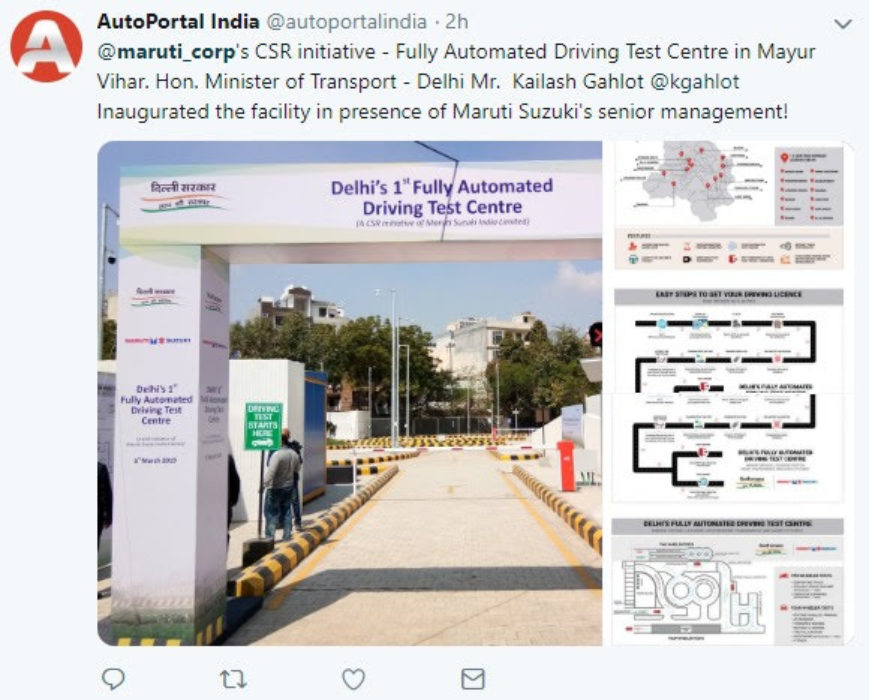 AUTOMATED DRIVING LICENSE TEST TRACK CENTRES (ADTT) INAUGURATION